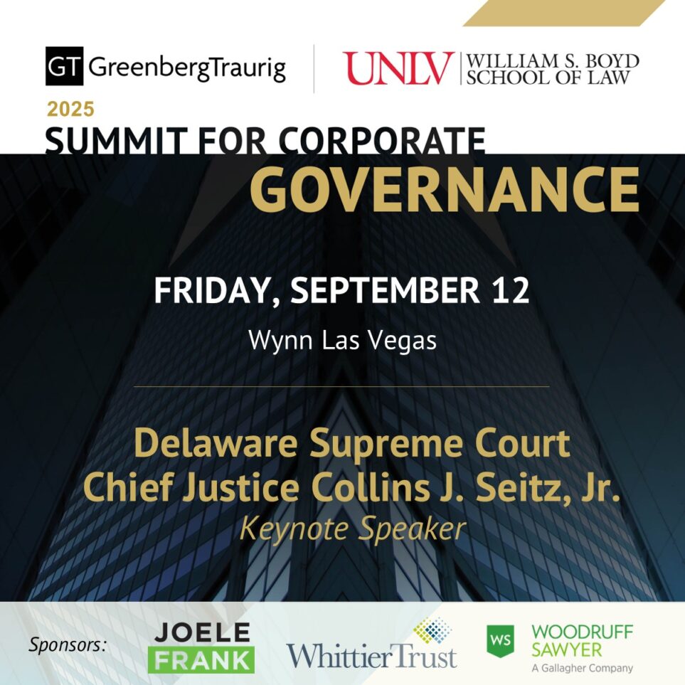 Sept. 12 - 6th Ann.Corporate Gov. Summit | Business Law Prof Blog